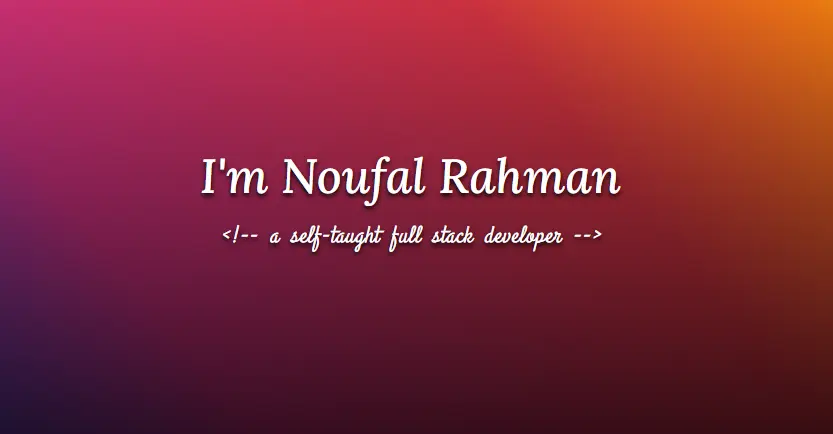 Noufal Rahman